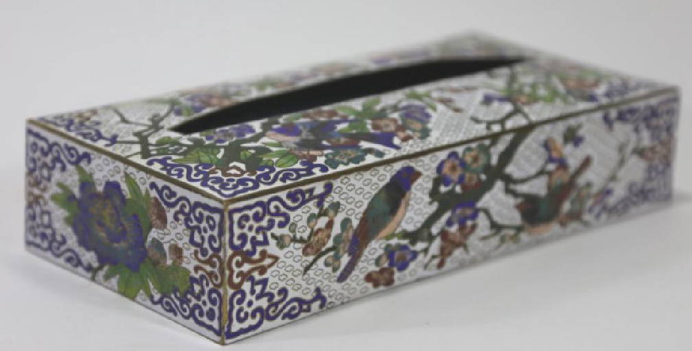 CHINESE VINTAGE CLOISONNE TISSUE BOX COVER - May 13, 2017 | Chandler's ...