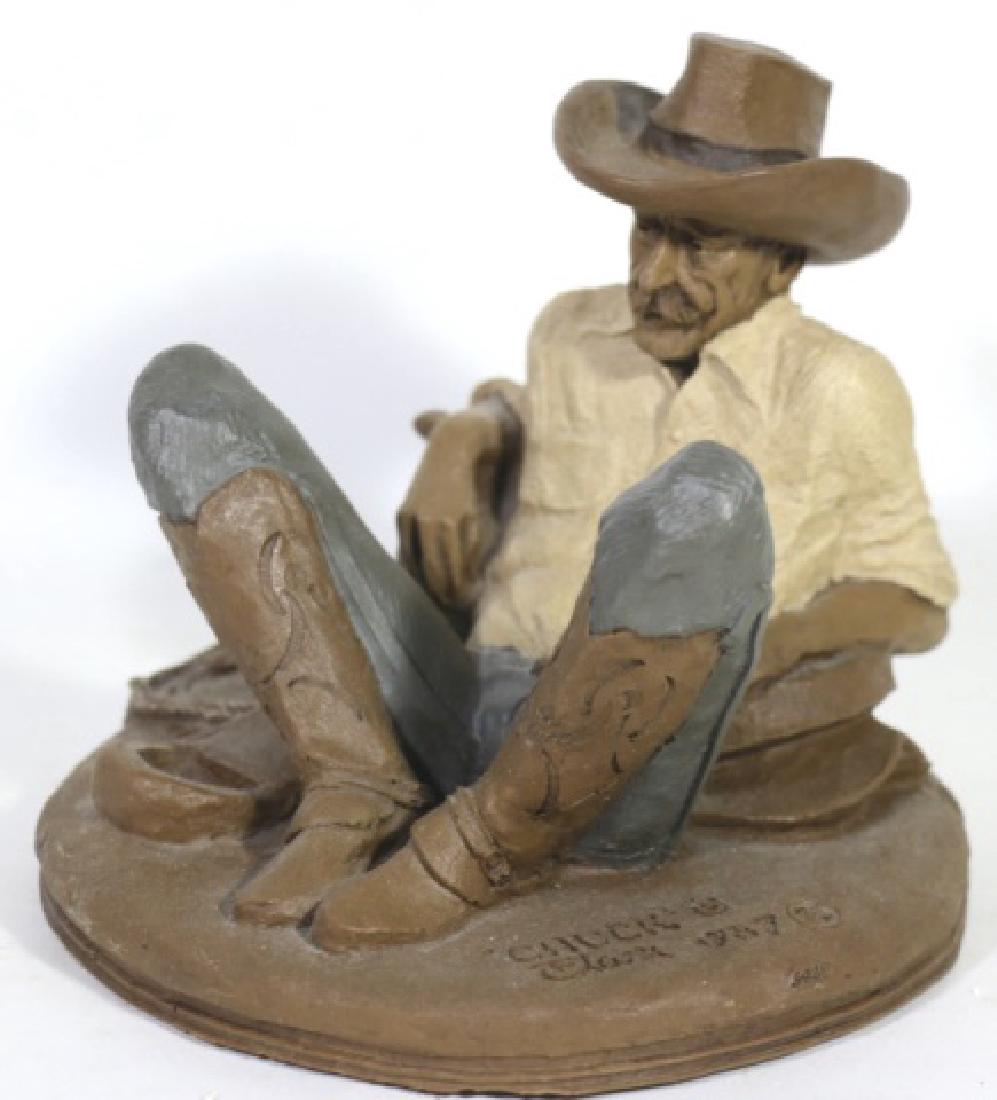 Tom Clark "chuck" 1987 Cowboy Sculpture