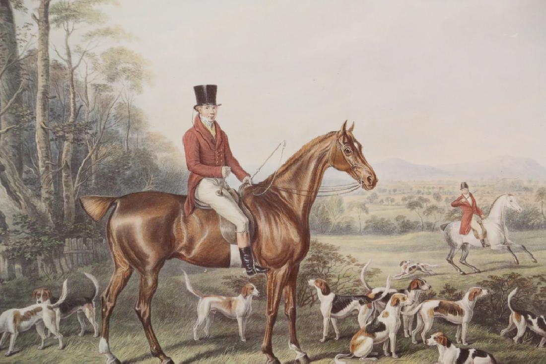 ENGLISH FOX HUNT ANTIQUE PRINT