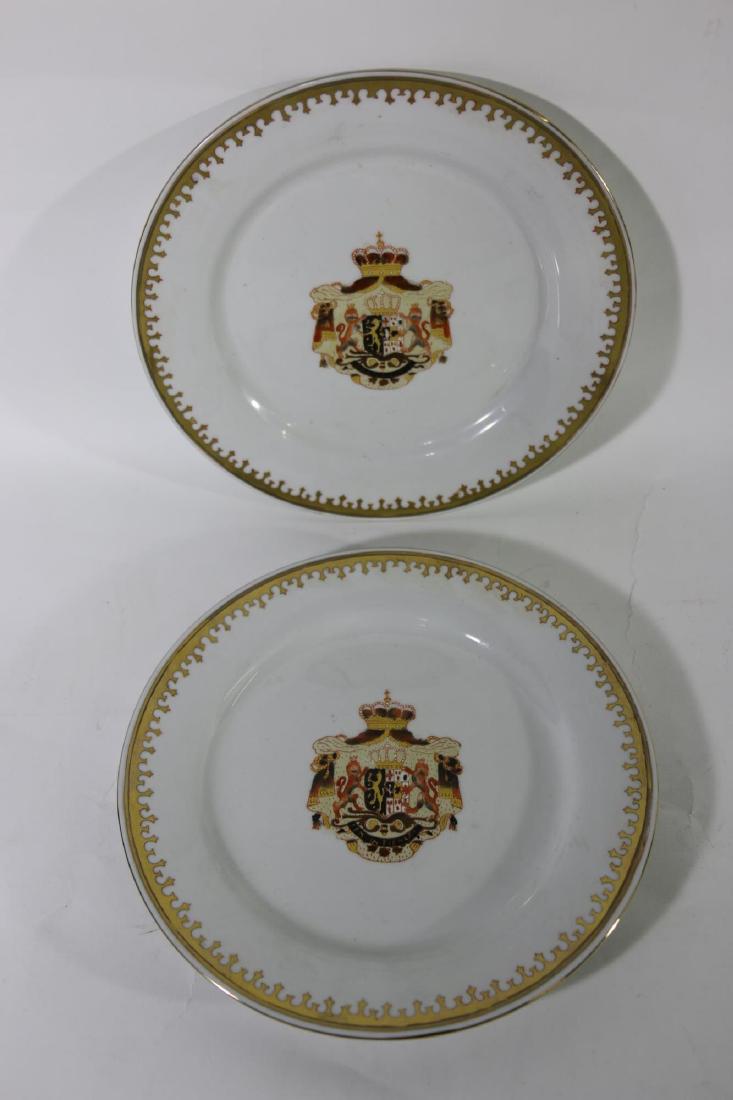 ANTIQUE ROYAL CREST PLATE GROUPING