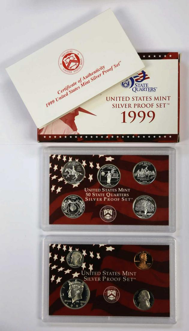1999 United States Mint Silver Proof Set