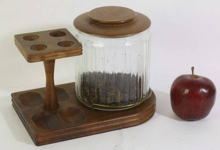 Vintage Cigar / Smoking Walnut Pipe Humidor