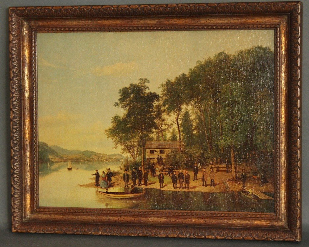 LOUIS REMY MIGNOT LAKE PARTY AT THREE MILE POINT