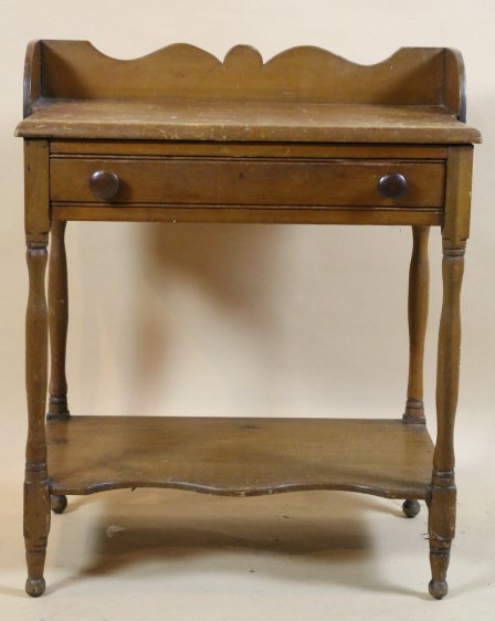 Primitive Single Drawer Wash Stand