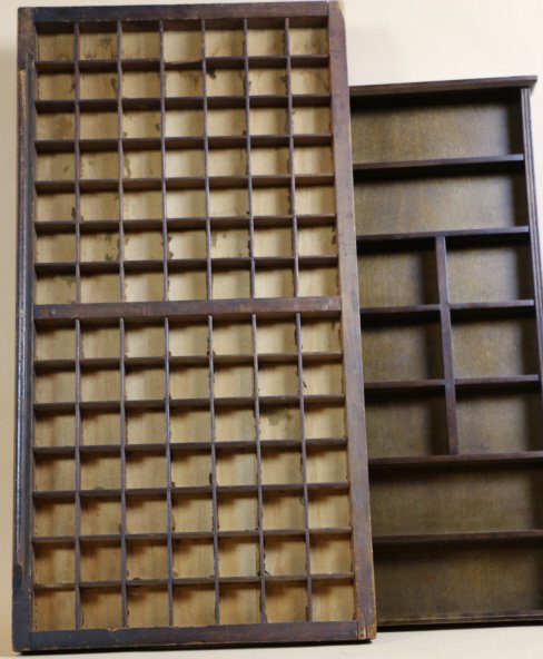 Vintage Letter / Display Racks