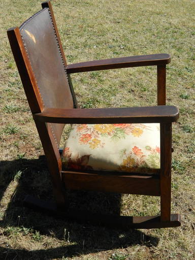 Victorian Oak Rocking Chair Australian