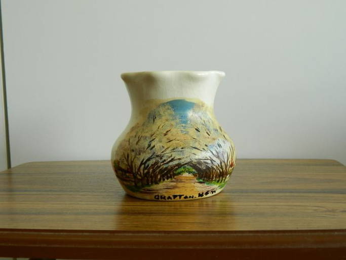 Braemar Pottery Australia Hand Painted Vase