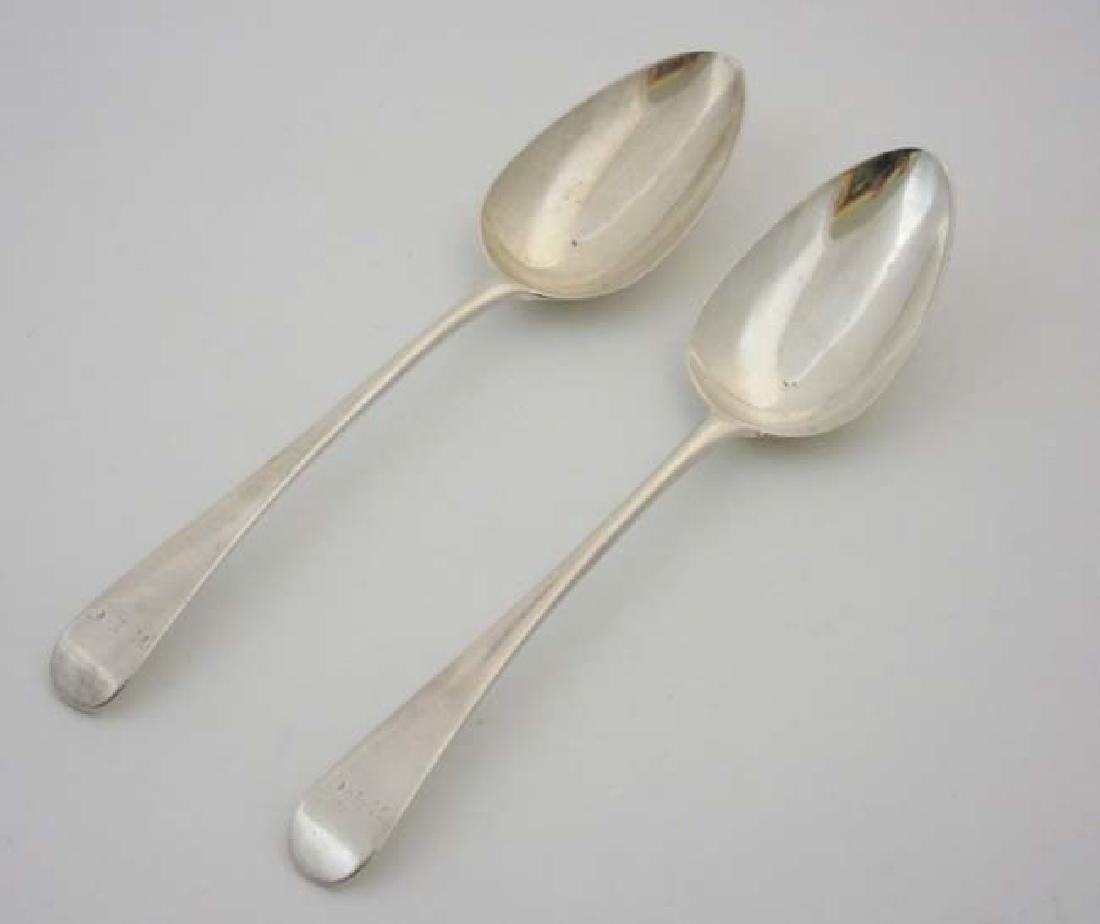 A Pair Of Geo Iii Old English Pattern Table Spoons