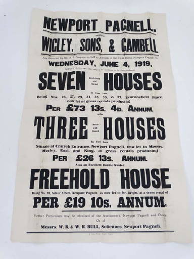 Local Interest: Posters: Three Auction Posters