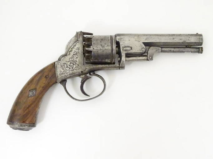 Militaria: A C1860 .36 Percussion Revolver By Adams,