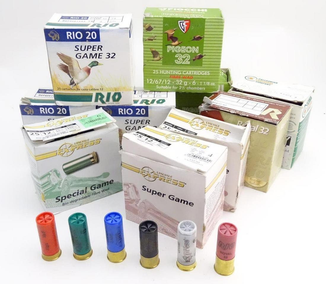Shotgun Cartridges: An Assortment Of 12 Bore Game Loads