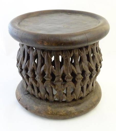 Ethnographic / Native / Tribal: A carved African stool - May 28, 2021 ...