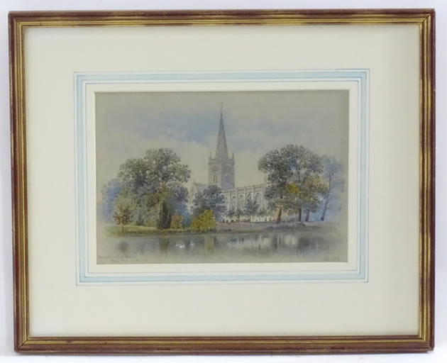 Edwin Thomas Dolby, 19th Century, Watercolour, Holy Trinity Church ...