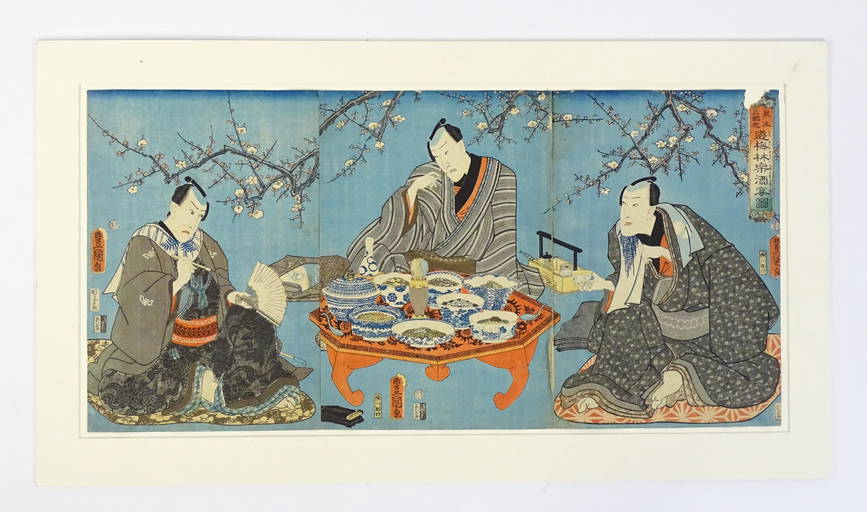 After Utagawa Kunisada (1786 1865), Japanese School, Woodblock Print, A ...