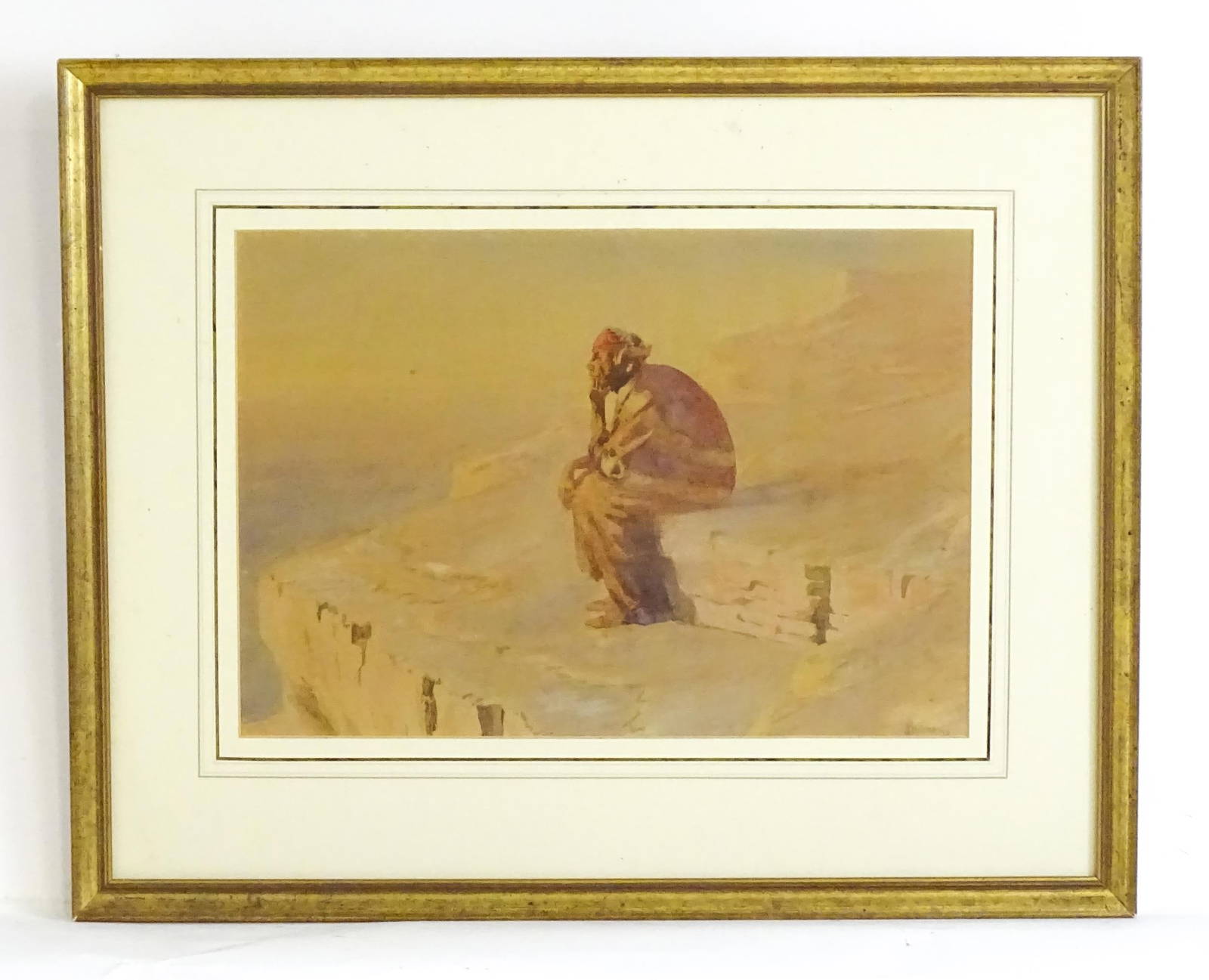 J. H. Sharp (1859-1953), American School, Watercolour, An American ...