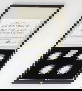Coins: A Royal Mint 1994 1997 United Kingdom Silver Proof Piedfort One ...