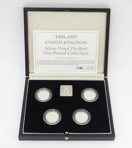 Coins: A Royal Mint 1994 1997 United Kingdom Silver Proof Piedfort One ...