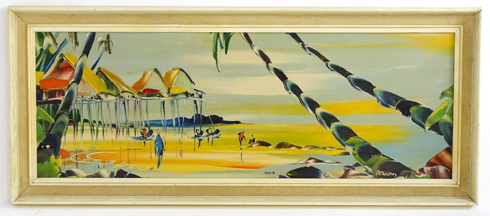 George Richard Deakins (1911-1981), Oil On Board, Beach Scene With ...
