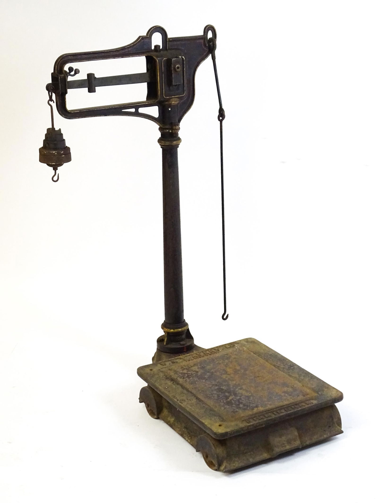 A Late 19thc W.t. Avery Pattern No. 139 Cast Iron Platform Weighing ...