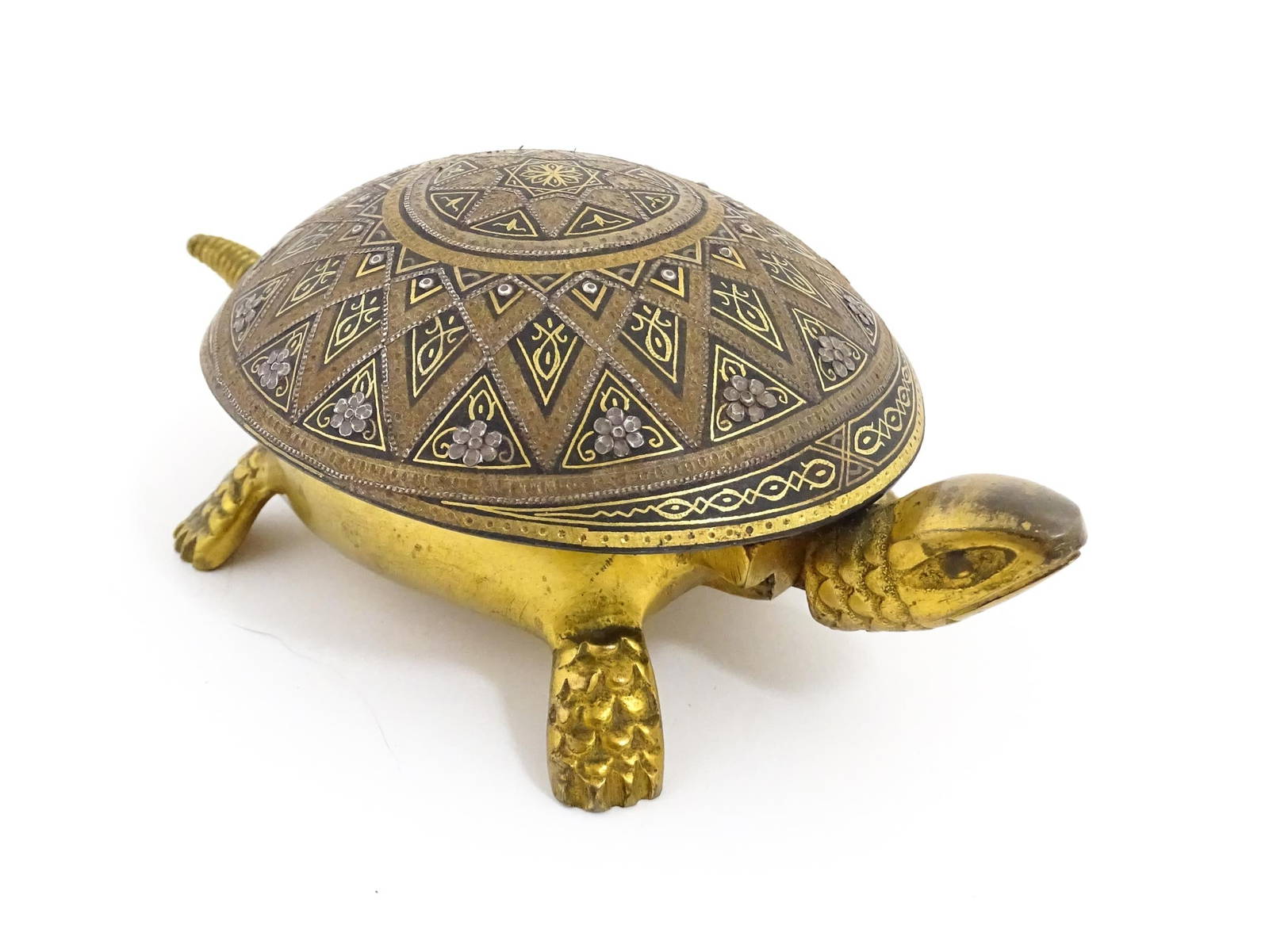 A 20thc Novelty Clockwork Counter Bell Modelled As A Tortoise, The ...