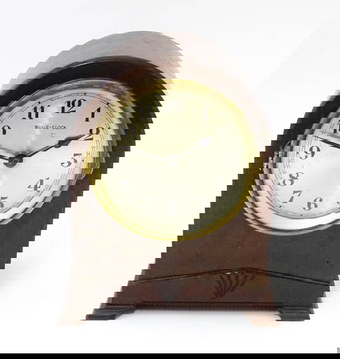 Bulle Clock : A French Art Deco Mahogany Cased Electric Mantel Clock By ...