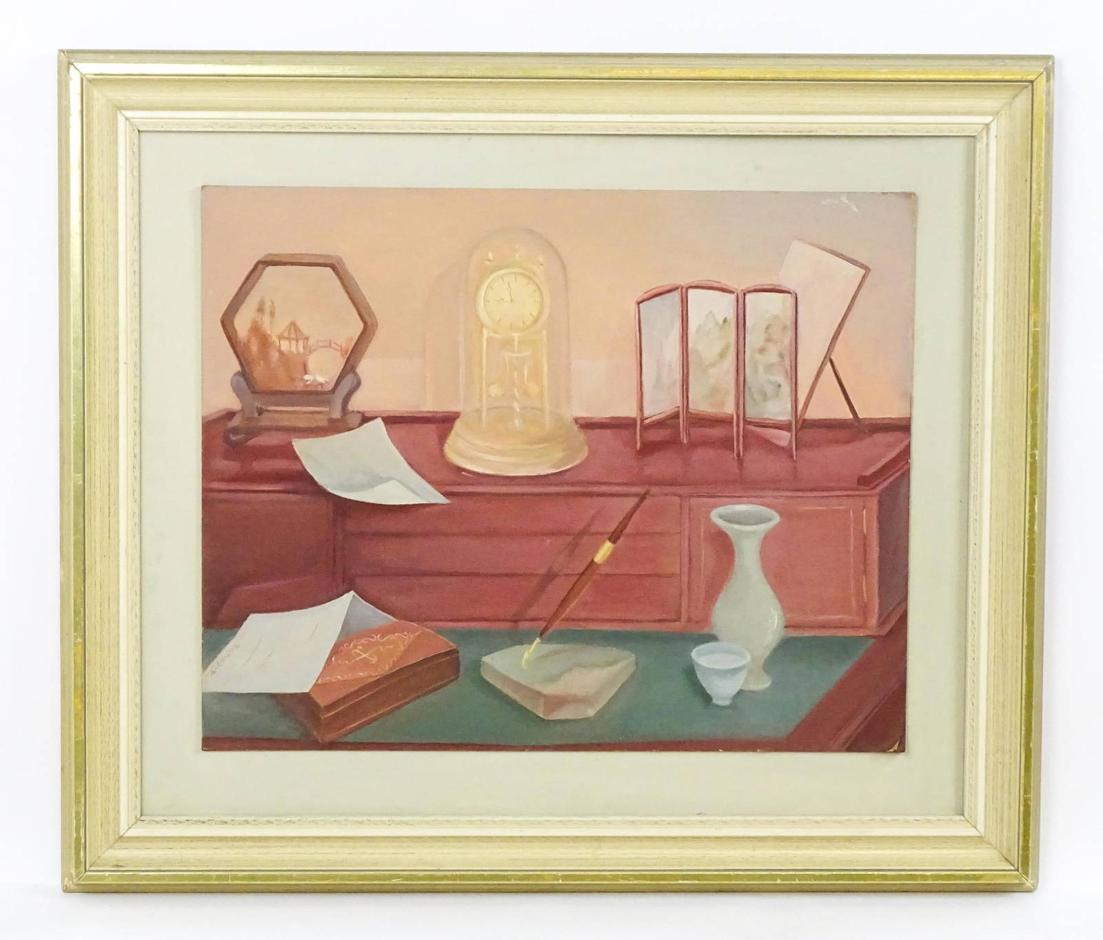 Fanusie, 21st Century, Oil On Board, A Still Life In Pink, A Study Of A ...