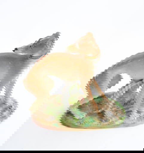 A French Model Of A Greyhound With A Rabbit / Hare, On A Naturalistic ...