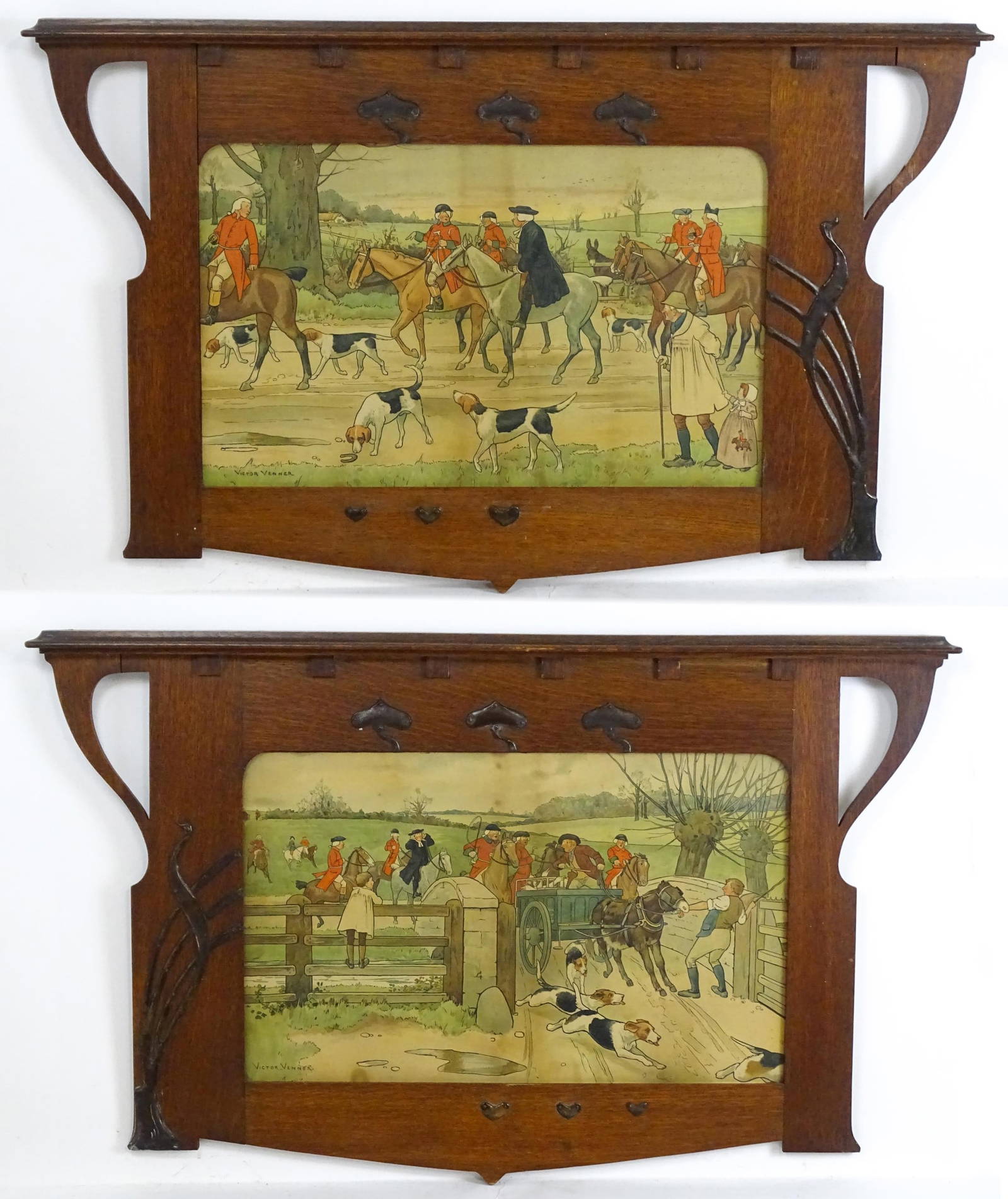 After Victor Venner (1869-1913), Chromolithographs, A Pair, The Mowbray ...