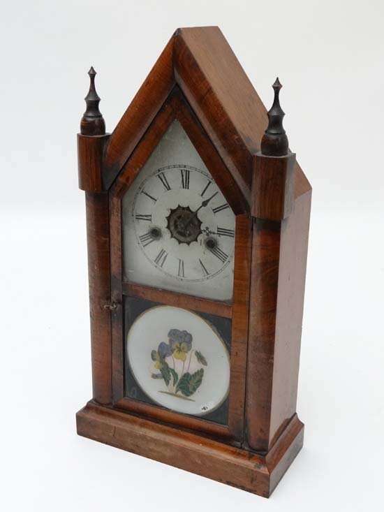8 day alarm clock : an American ' EN Welch ,Mfg Co,
