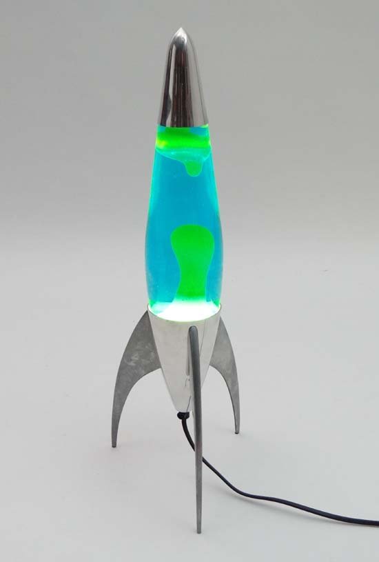 Vintage Retro : A Mathmos Telstar rocket lava lamp, 19
