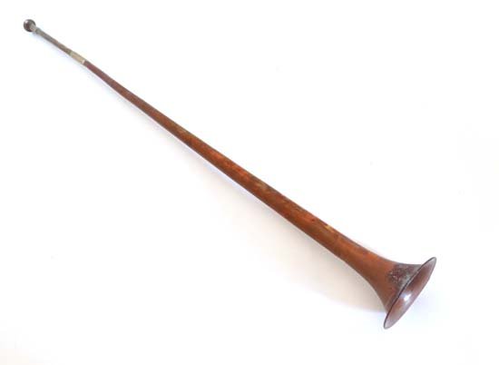 Coaching Horn : a copper and Brass Stage Coach Horn