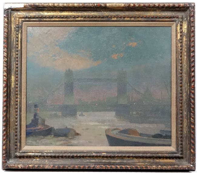 George William Leech (1894 C.1971) Oil On Board,