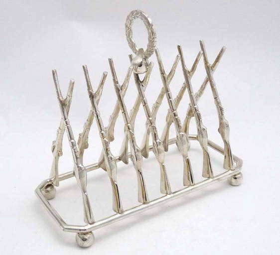A novelty 6-slice silver plated toast rack, the bars - Dec 09, 2016 ...