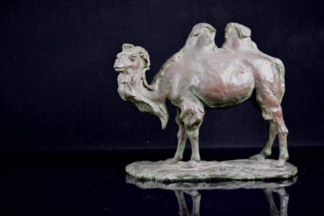 Japanese Bronze Camel - Tokyo School - Signed