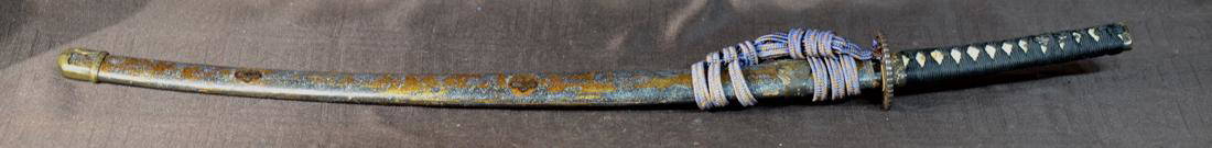 Magnificent Giant Japanese Temple Sword With Samurai