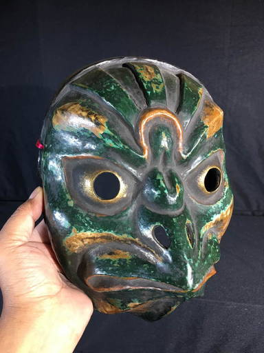 Japanese Lacquer Mask Bird Man