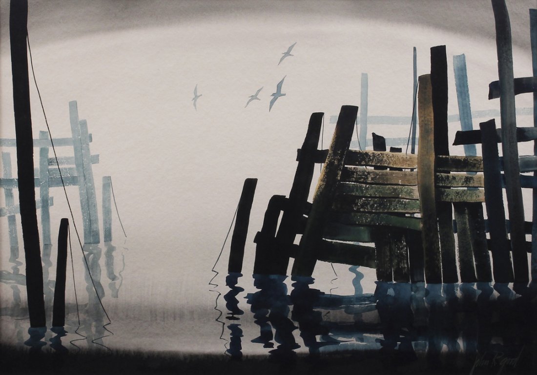John R. Good (20th Century) Watercolor on Paper Signed
