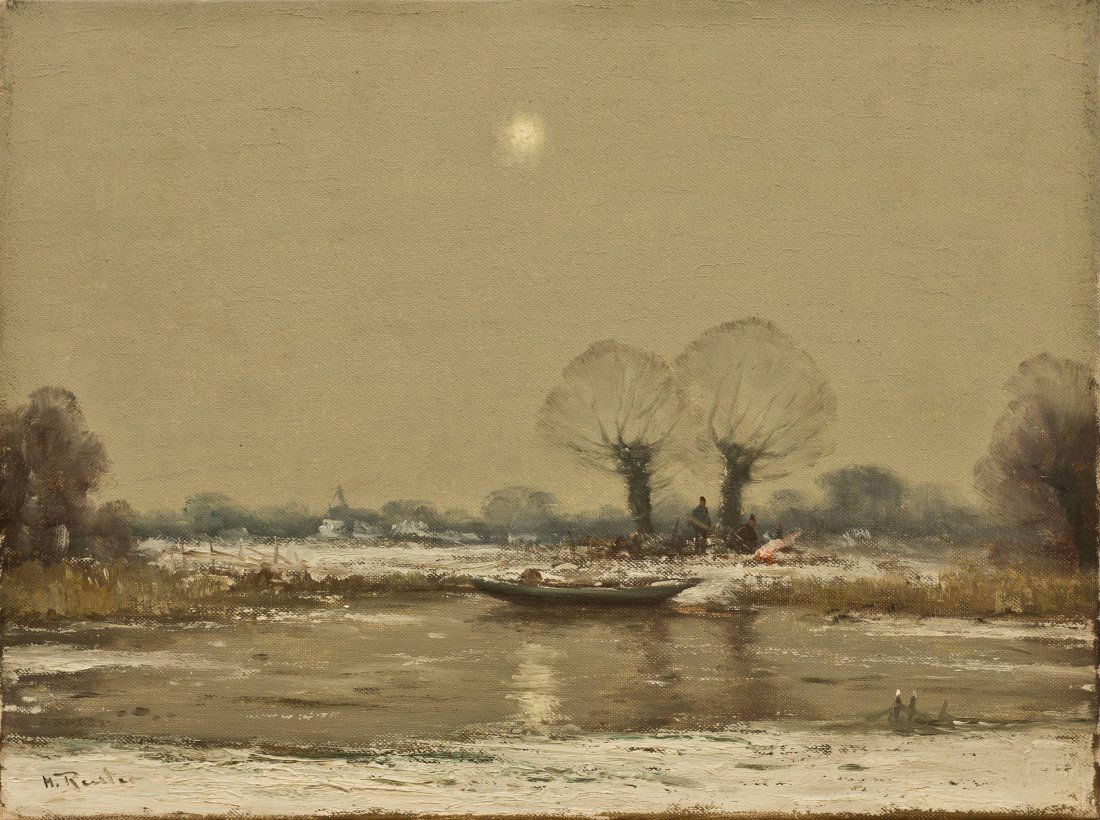 3674: Wilhelm Reuter (1874-1958), deutscher Maler, Fisc