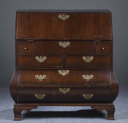 Dutch Kettle Form Slant Front Desk, 18th/19th C.