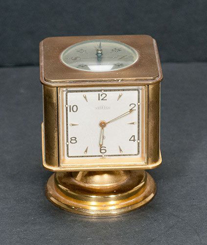 Angelus Brass Combination Clock, Barometer, Hygrometer,