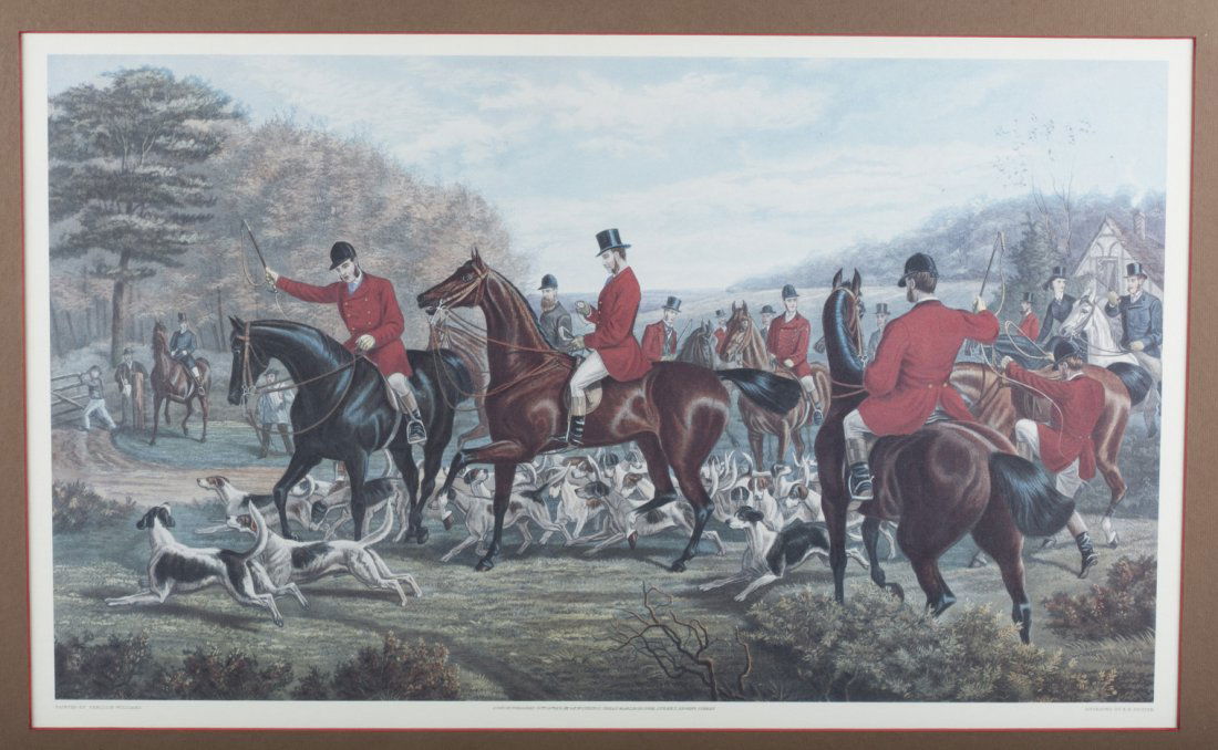Pair of Hunt Prints from Sheldon Williams Paintings