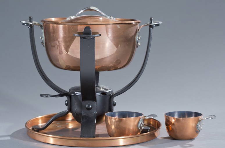 Cohr Danish Copper Fondue Pot