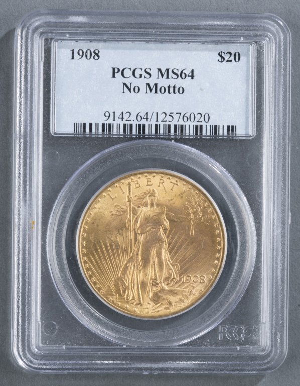 1908 Twenty Dollar Liberty Head Gold Coin