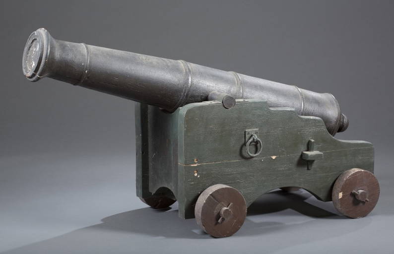 Painted Wooden Cannon