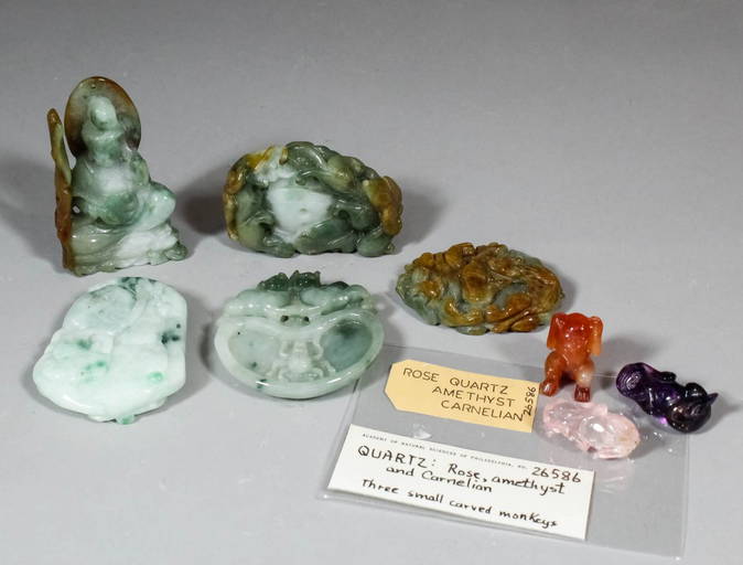 Three Small Quartz Carvings (from The Philadelphia