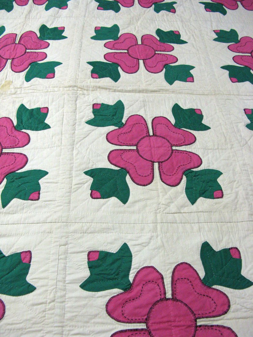 Ohio Rose of Sharon Hand Stitched Cotton Quilt c1930 - Jul 15, 2013 ...