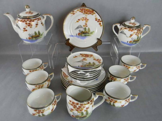 JAPANESE HAYASI PORCELAIN LITHOPHANE TEA SET - Feb 23, 2014 | Rare-Era ...