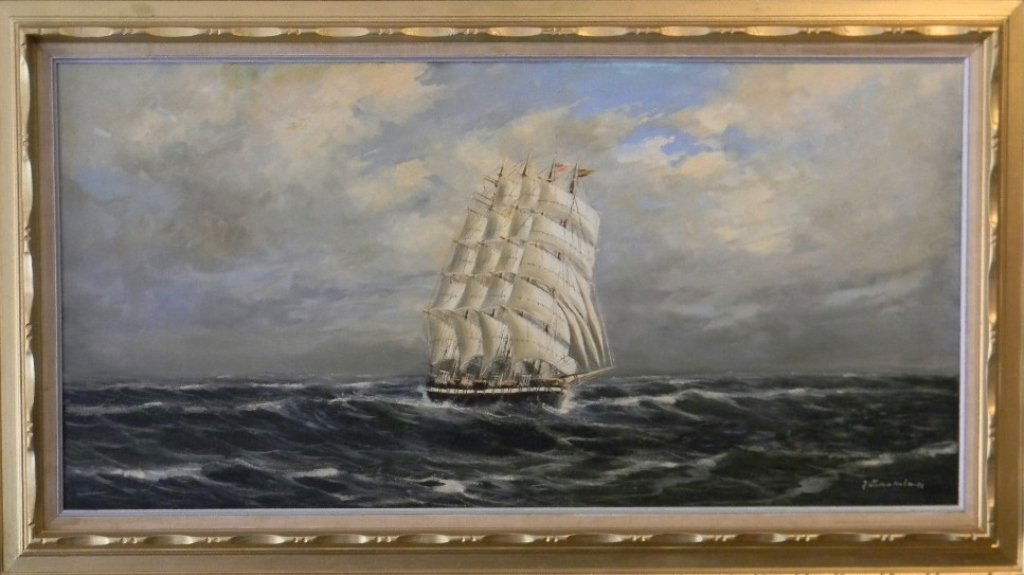 GUNTER SEEKATZ OIL PAINTING AMERICAN CLIPPER SHIP - Jun 22, 2014 | Rare ...