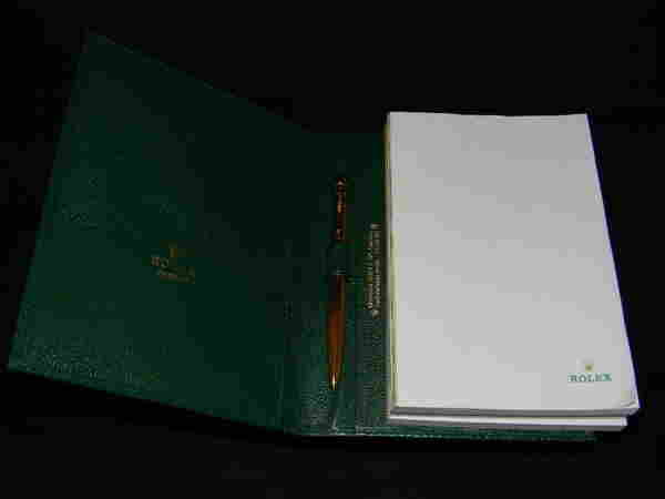 ROLEX GOLD PEN AND NOTEPAD STATIONARY SET - Jun 22, 2014 | Rare-Era ...