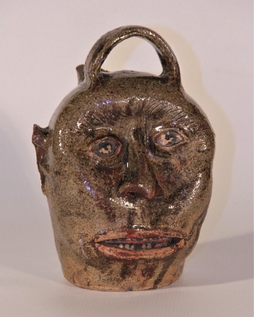 Exceptional Edgefield Stoneware Face Jug